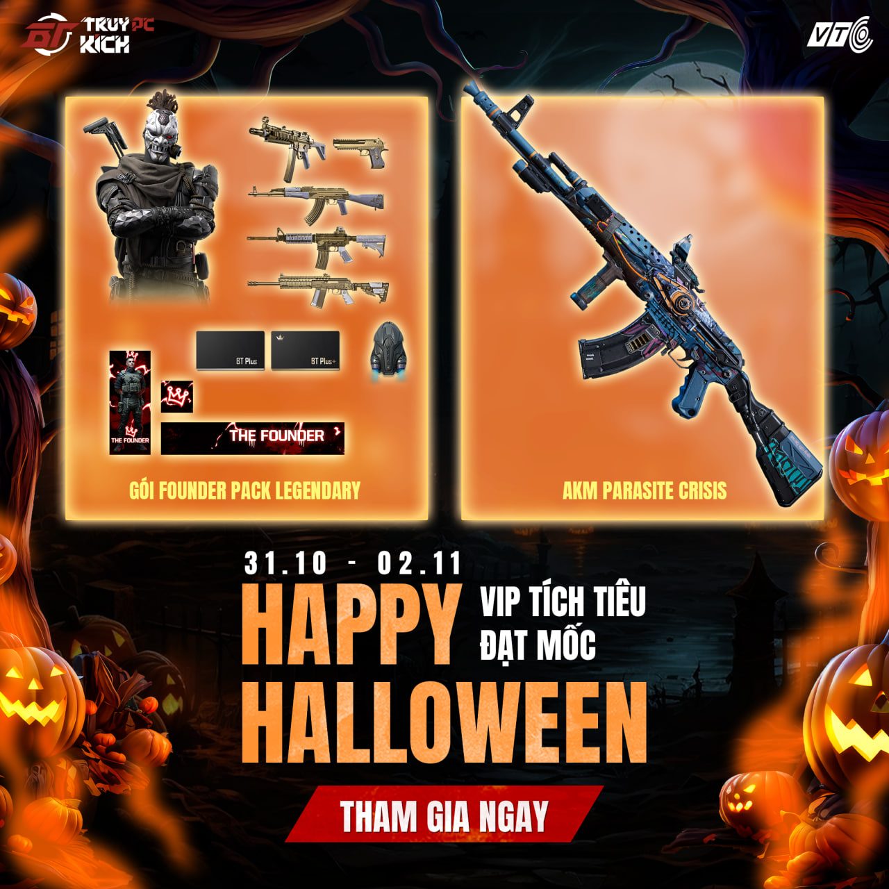 (KẾT QUẢ SỰ KIỆN VIP HALLOWEEN) VINH DANH TOP 5 VIP ĐỨNG ĐẦU BXH EVENT ...